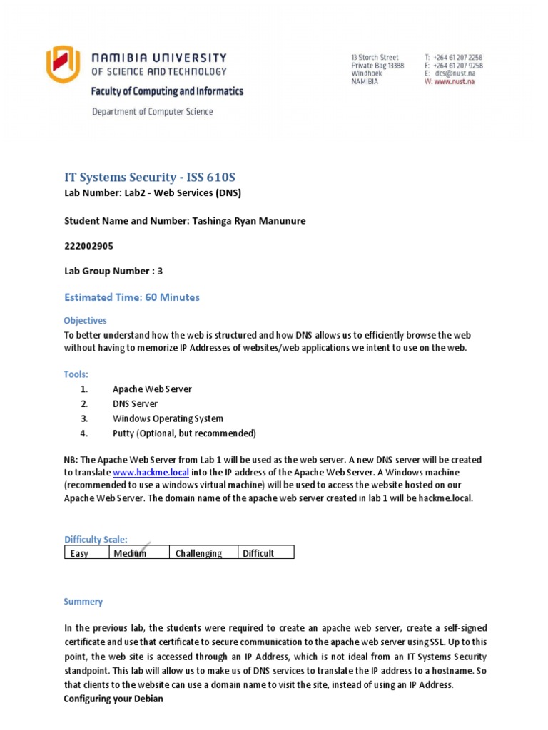 Lab 1 B | PDF | Domain Name System | Software Repository