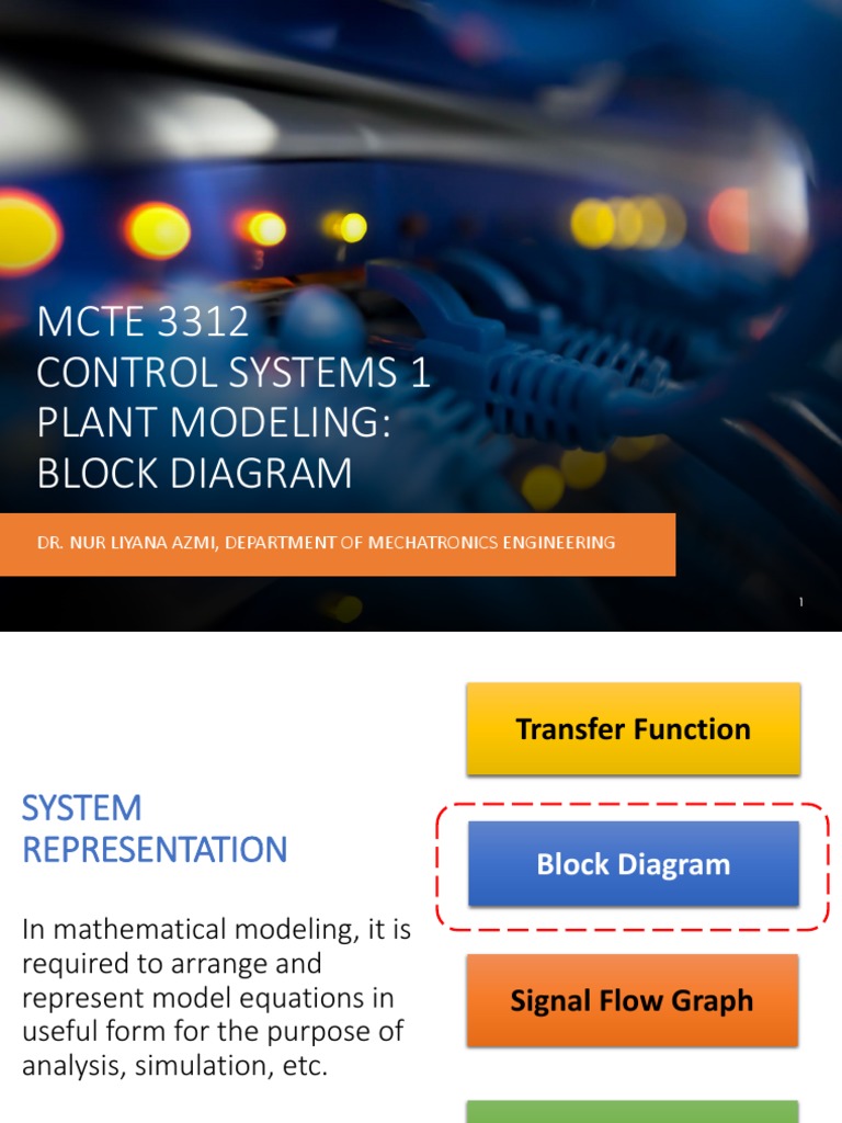 Lecture 2 Mathematical Model Block Diagram Pdf