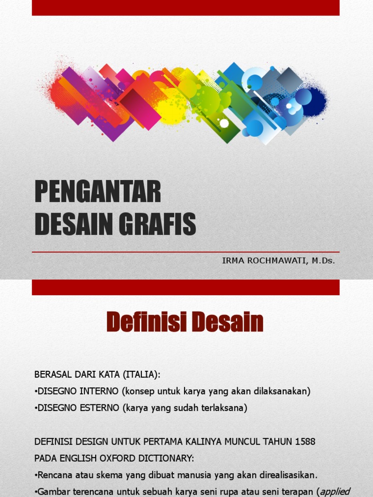 Pengertian Dan Definisi Desain | PDF