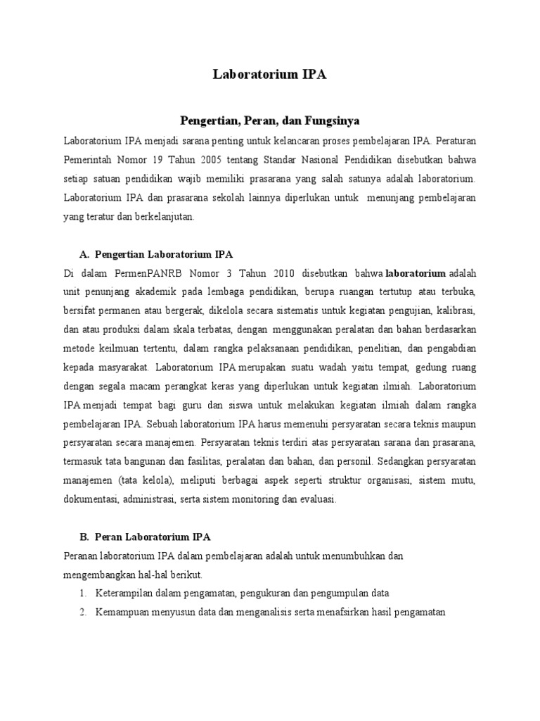 Laboratorium IPA | PDF