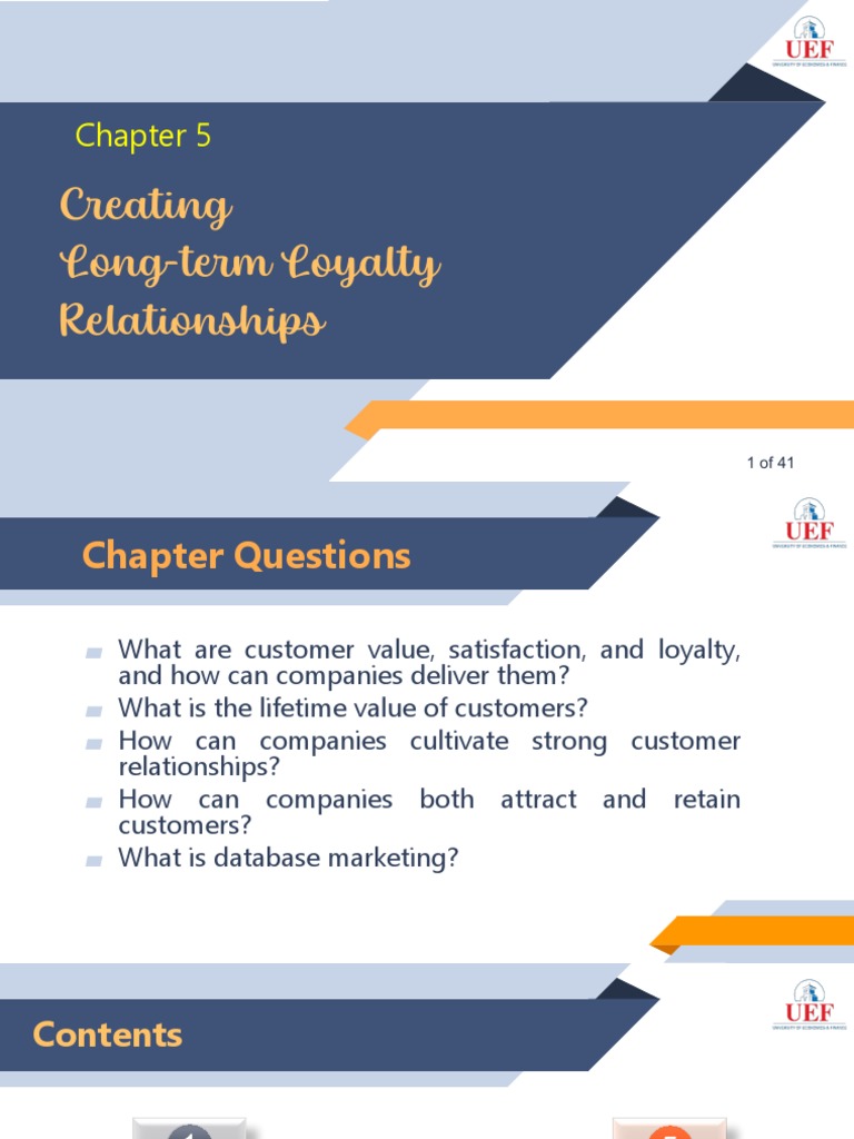 Building Long-term Customer Loyalty | PDF | Customer Relationship ...