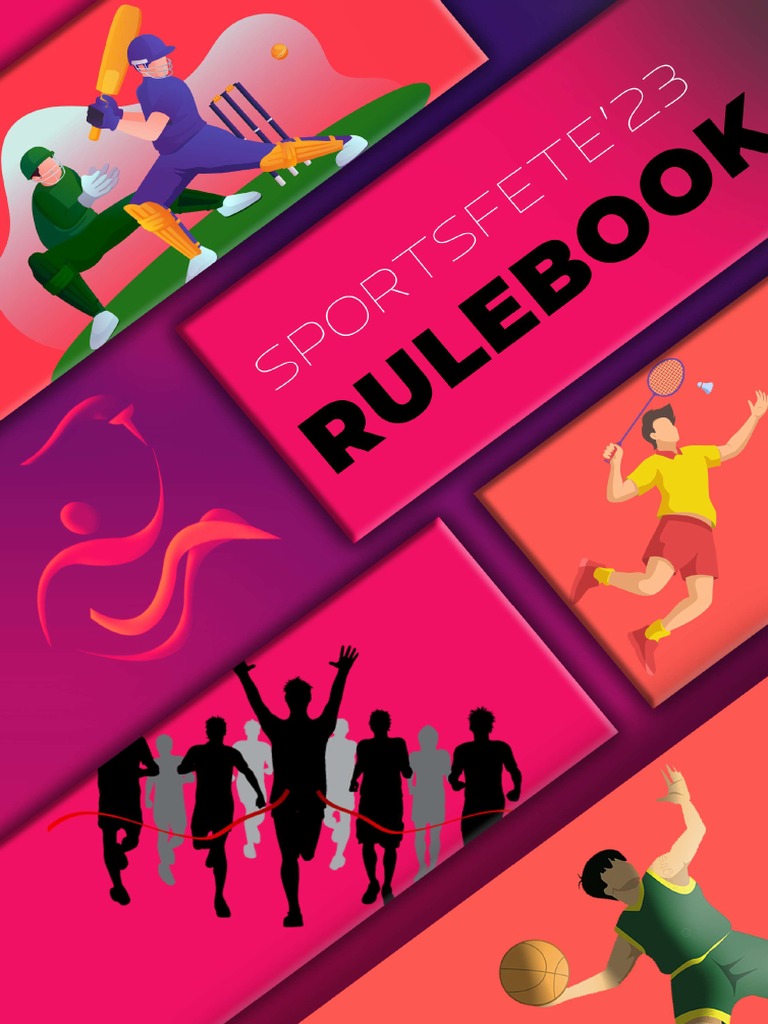 Sportsfete'23 Rulebook | PDF | Sports Rules And Regulations | Team Sports