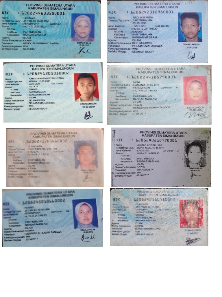 Data Foto Dan KTP Jati Rejo | PDF