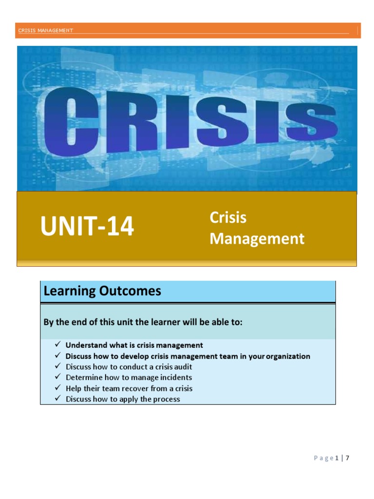 Crisis | PDF