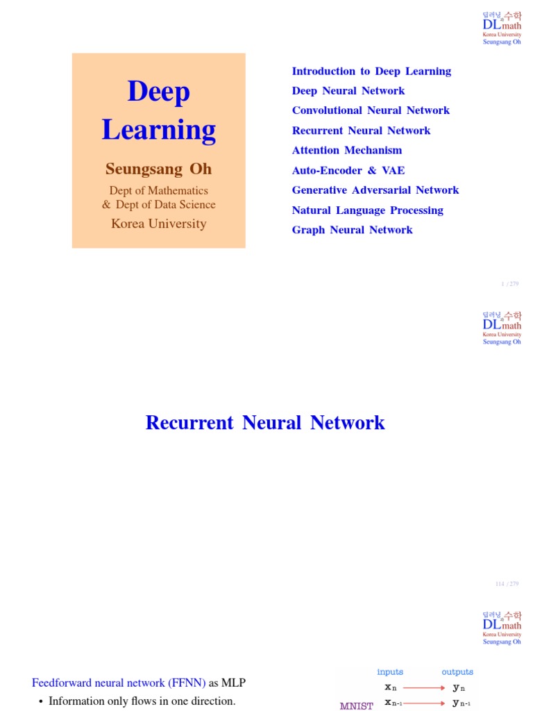 4-Recurrent Neural Network | PDF | Artificial Neural Network | Deep ...