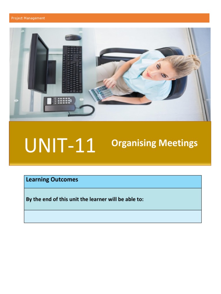 UNIT-11: Organising Meetings | PDF | Board Of Directors | Corporations
