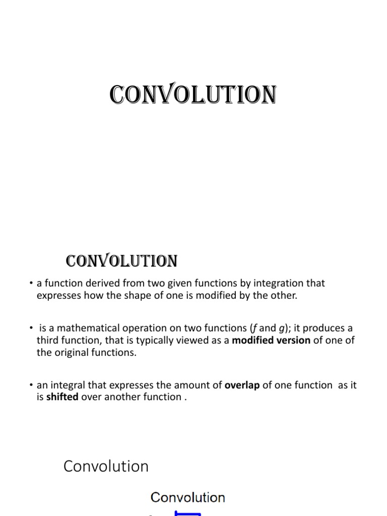 Convolution Sc Pdf Convolution Digital Signal Processing