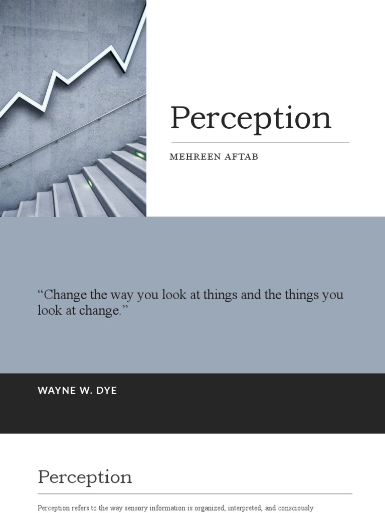 Perception | PDF | Perception | Senses