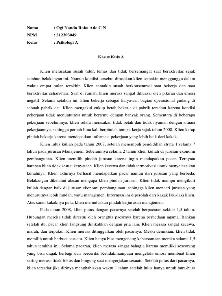 Ogi Nanda Raka Ade | PDF | Kesehatan Holistik | Gaya Hidup