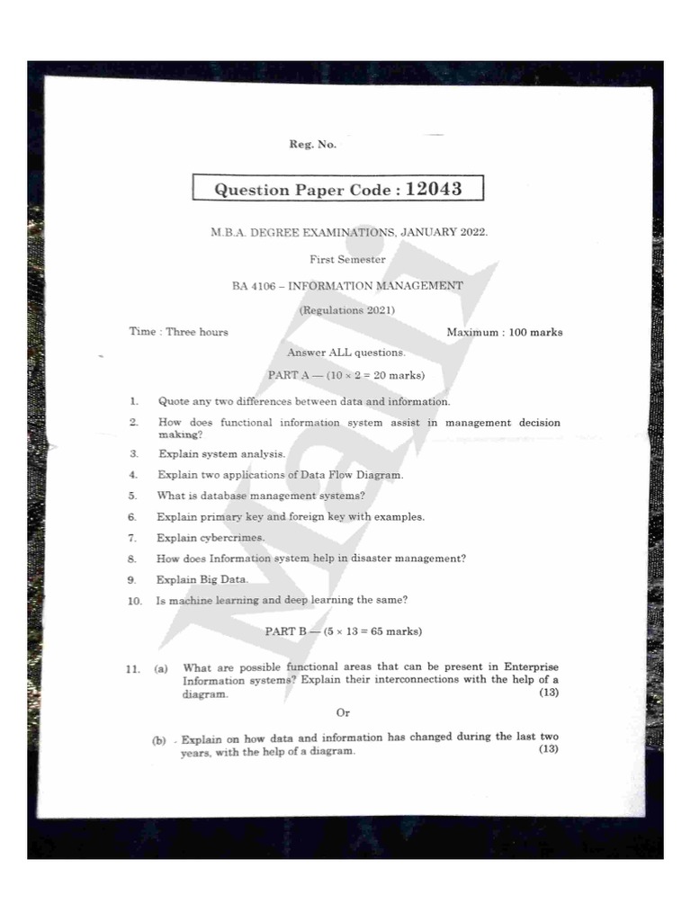 BA4106 IM Jan 2022 QP Anna University | PDF