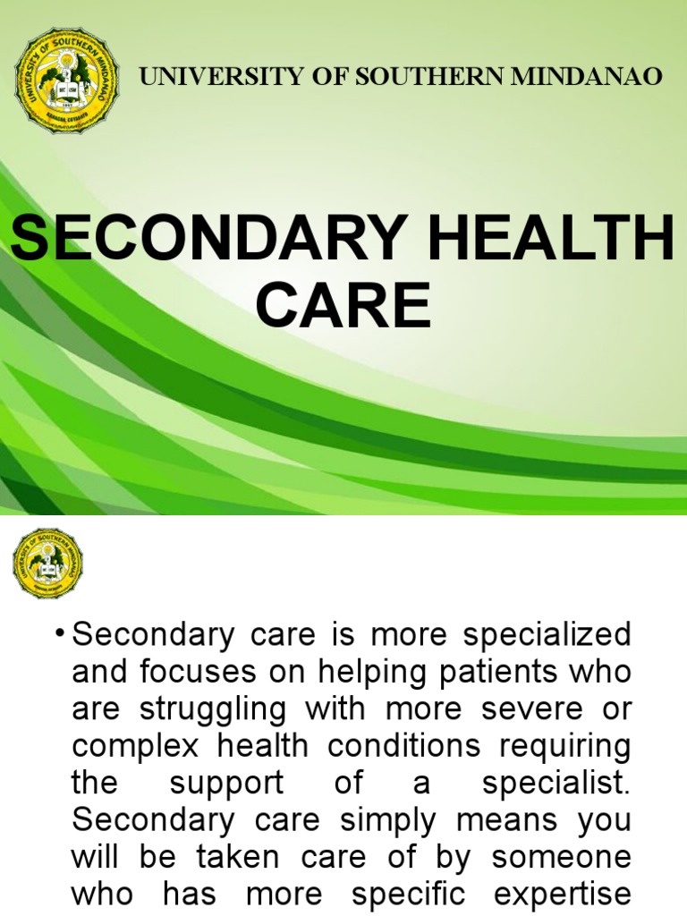 Secondary Health Care Services | PDF