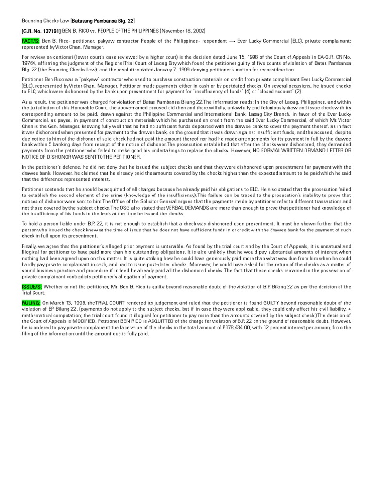 RFLIB Case Digest | PDF | Banks | Injunction