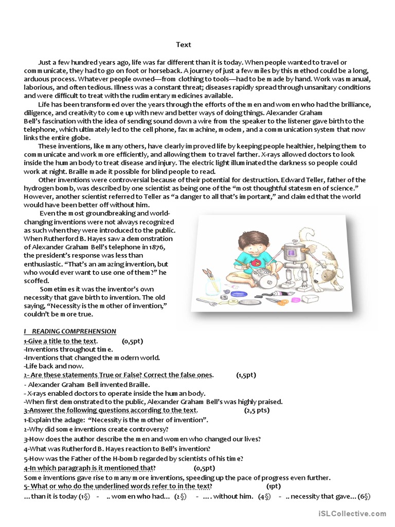 Inventions That Changed Our World | PDF | Invention | Telephone