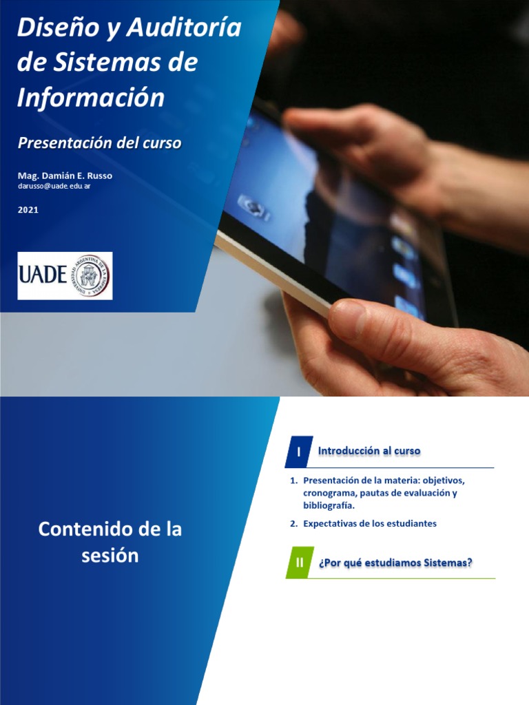Clase 01 DASI | PDF | Tecnologías de la información | Sistema de ...