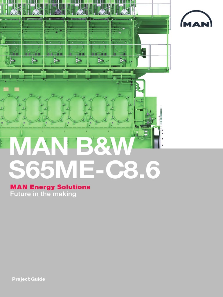 Man B&W S65ME-C8.6: Project Guide | PDF | Piston | Engines