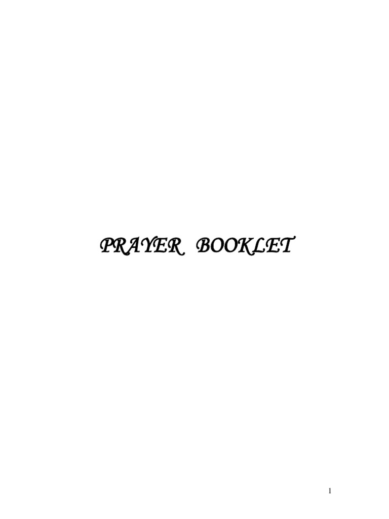 Prayer Booklet | PDF | Prayer | Mantra