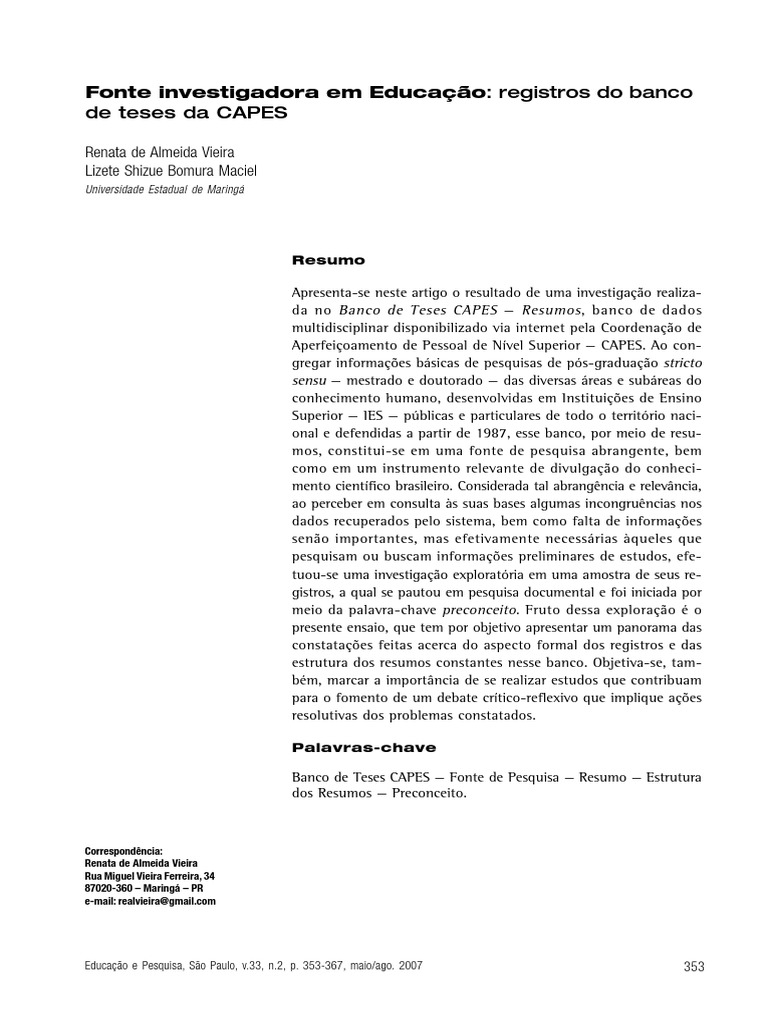 Como Analisar Os Dados | PDF | Abstract (resumo) | Caixa alta e caixa baixa