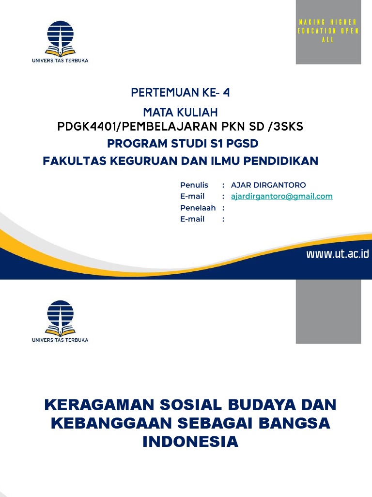 Ppt-Pdgk4401-Ajar-Pert - 4 | PDF