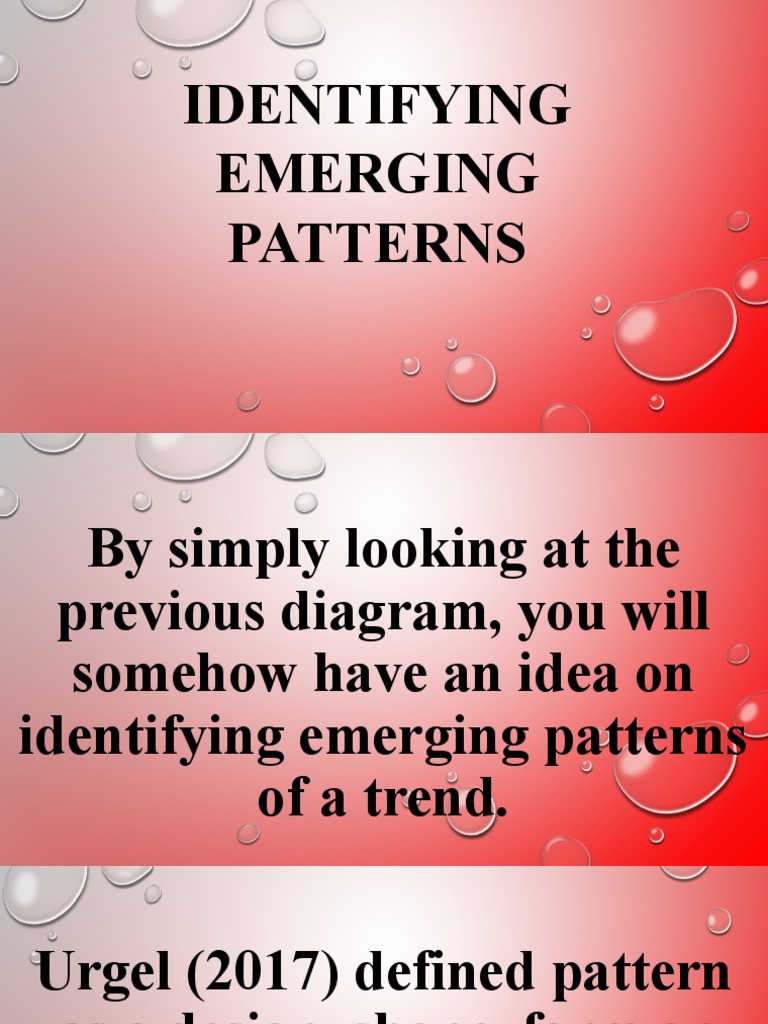 Identifying Emerging Patterns | PDF | Brainstorming | Cognitive Science