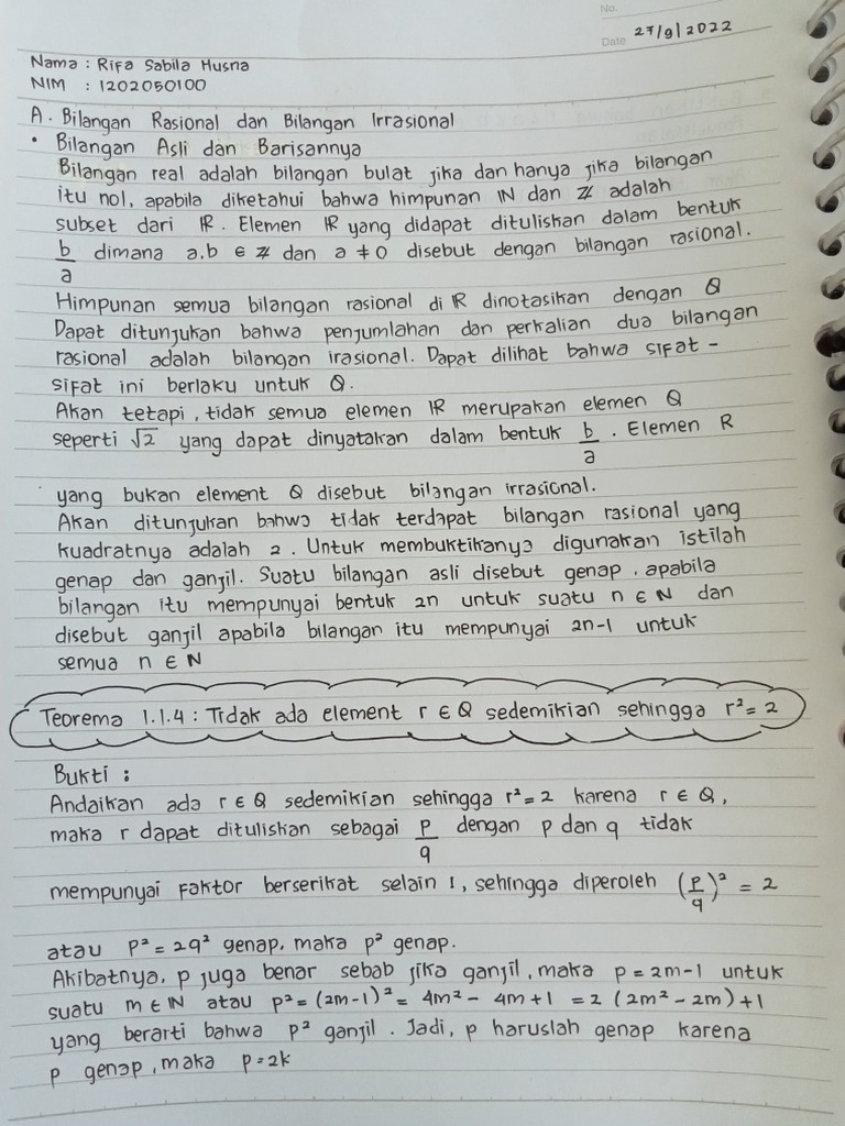 Rifa Sabila Husna - 5C - Resume Dan Latihan Anreal | PDF