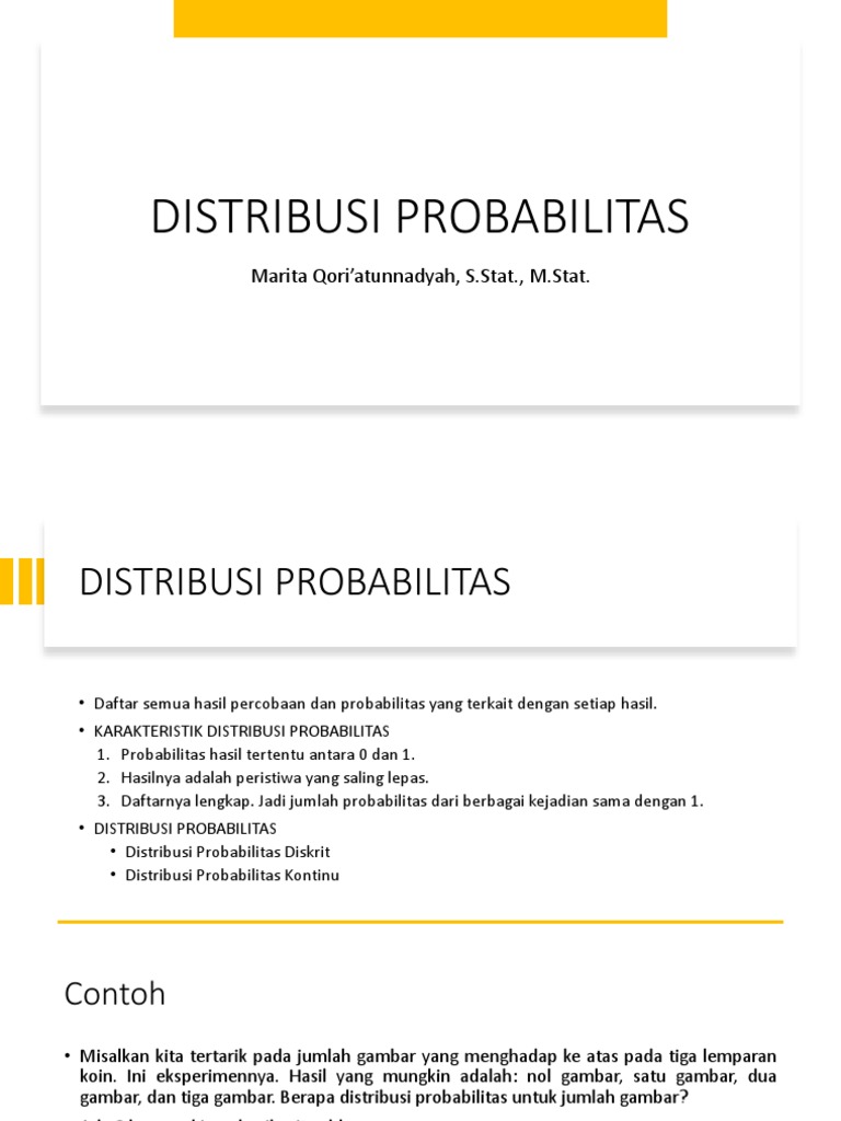 Panduan Lengkap Distribusi Probabilitas | PDF