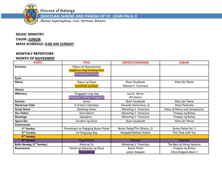 SJSJ | PDF | Mass (Liturgy) | Worship