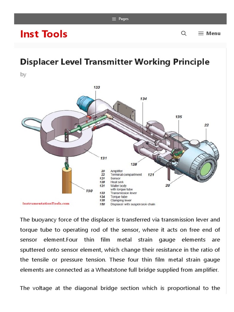 Displacer LT Calibration | PDF | Buoyancy | Amplifier