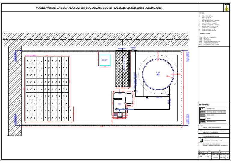 Water Works Layout Plan Az-316 - Mahmauni, Block-Tahbarpur, (District ...