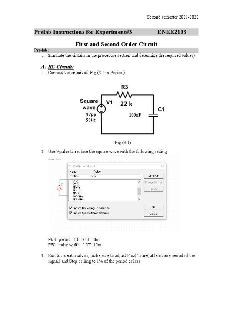 Prelab Exp3 2103 | PDF | Damping | Electrical Network