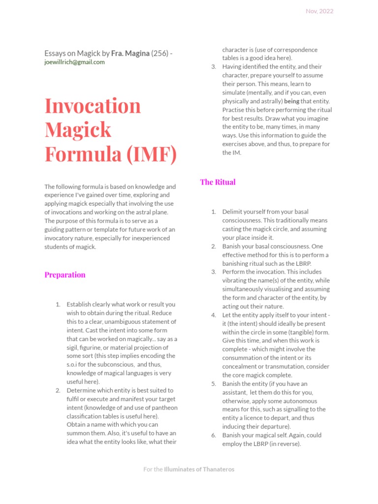 Submissions To The IOT - Chaos Stream (Vol 1, 2022) | PDF | Ceremonial ...