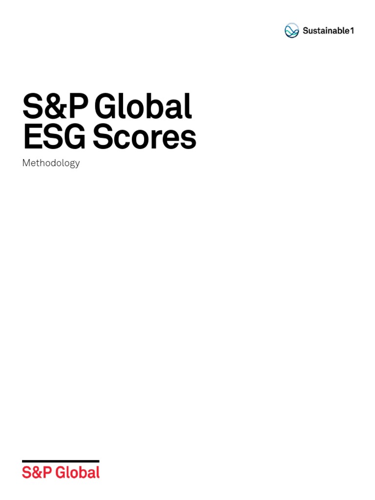 SP Global Esg Scores Methodology 2022 | PDF | Business