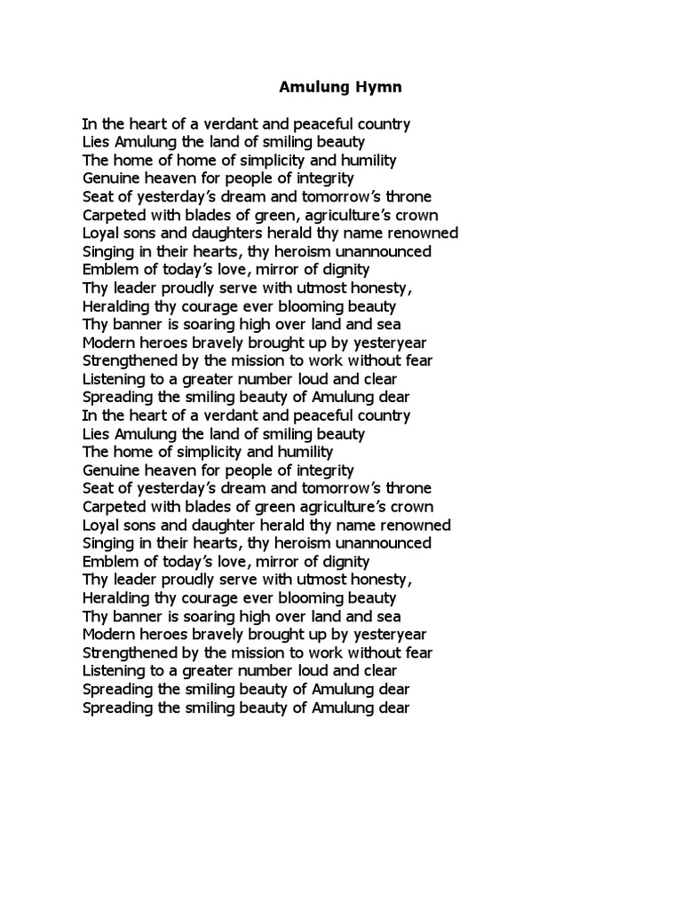 Amulung Hymn | PDF