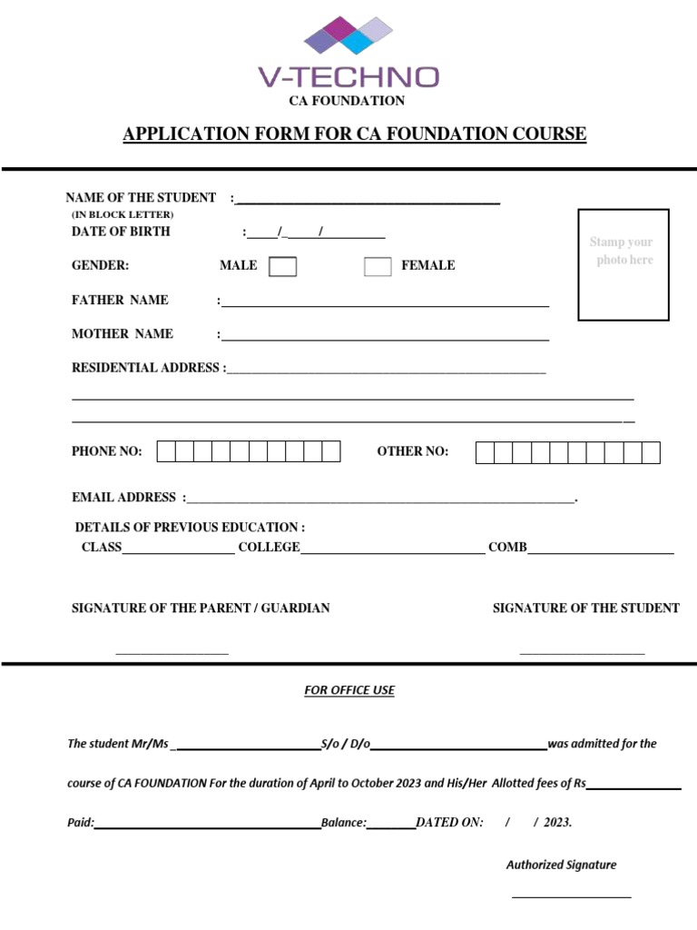 Ca Application.. | PDF
