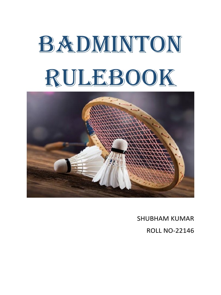 Badminton Rulebook PDF | PDF