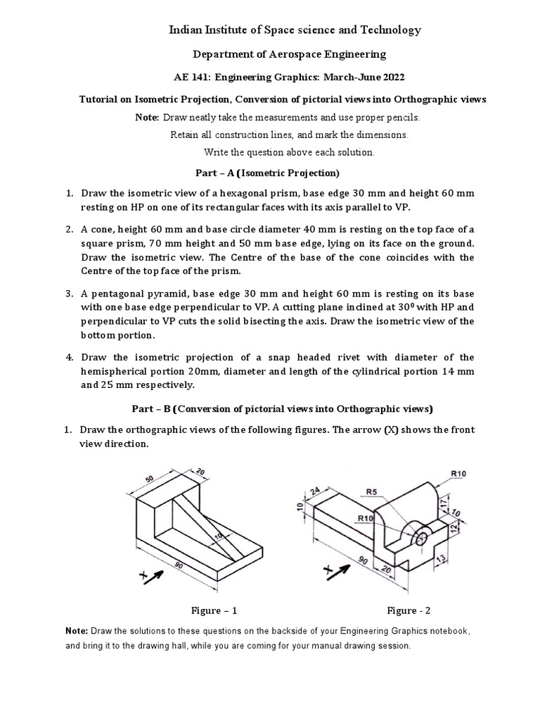 Tutorial - Isometric - Pictorial - To - Ortho | PDF