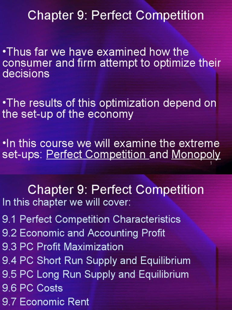 Econ 281 Chapter09 | PDF | Perfect Competition | Profit (Economics)