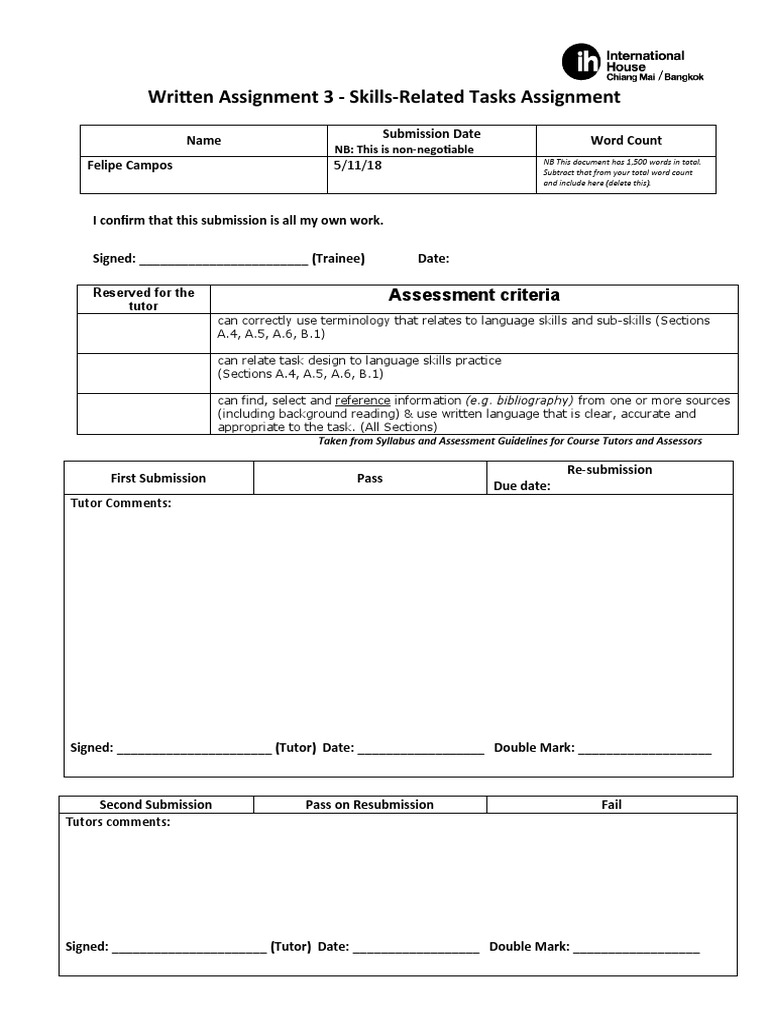 CELTA Assignment 3 - LSRT Skills D - Round The World | PDF | Reading Comprehension | Speed Reading