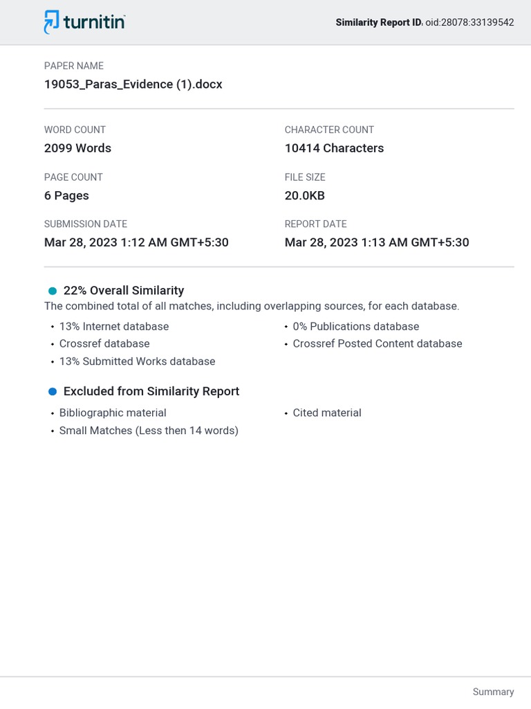 Paras Evidence Report | PDF | Evidence (Law) | Evidence