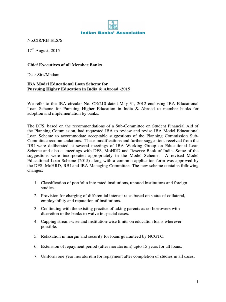 CSIS Circular-II | PDF | Reserve Bank Of India | Loans