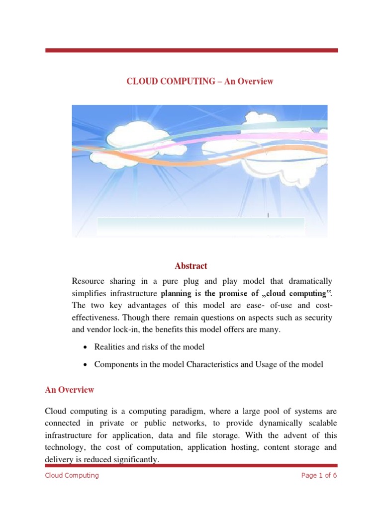 Unit 5 Cloud Computing Overview RKS | PDF | Cloud Computing | Software ...