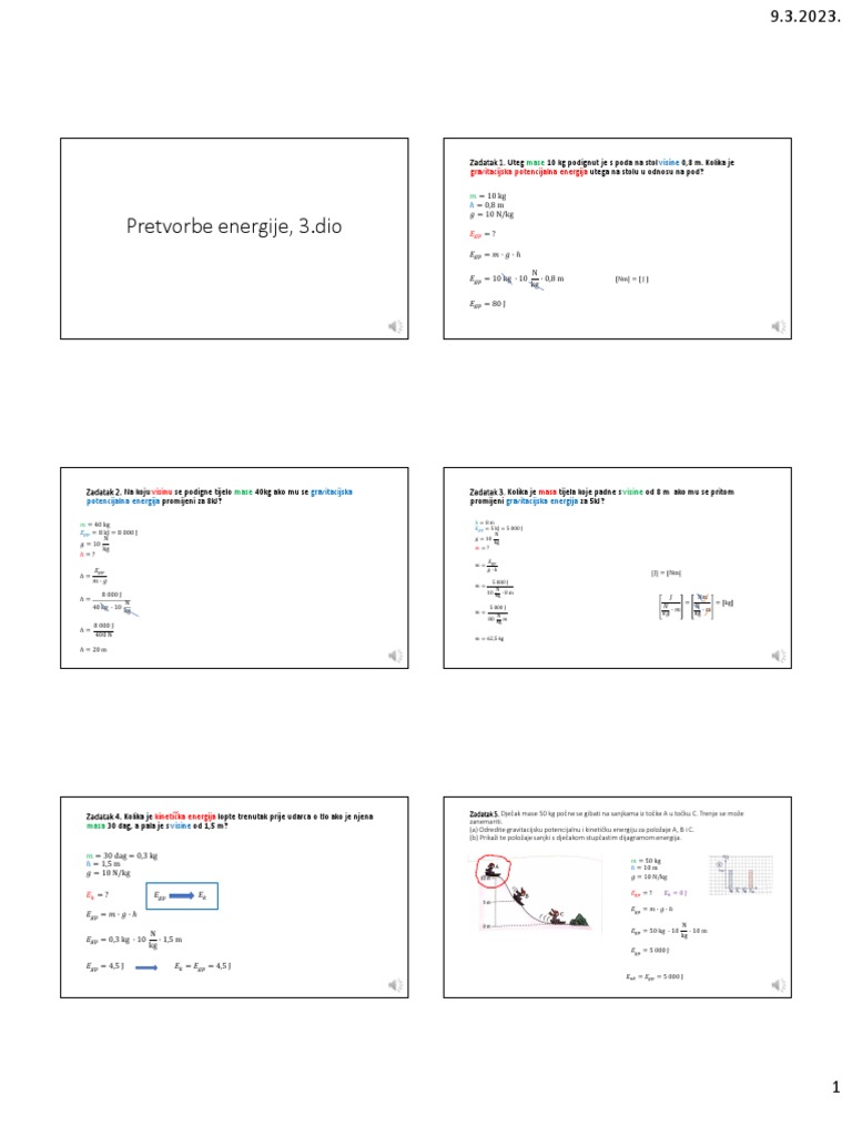 Pretvorba Energije 3.dio | PDF