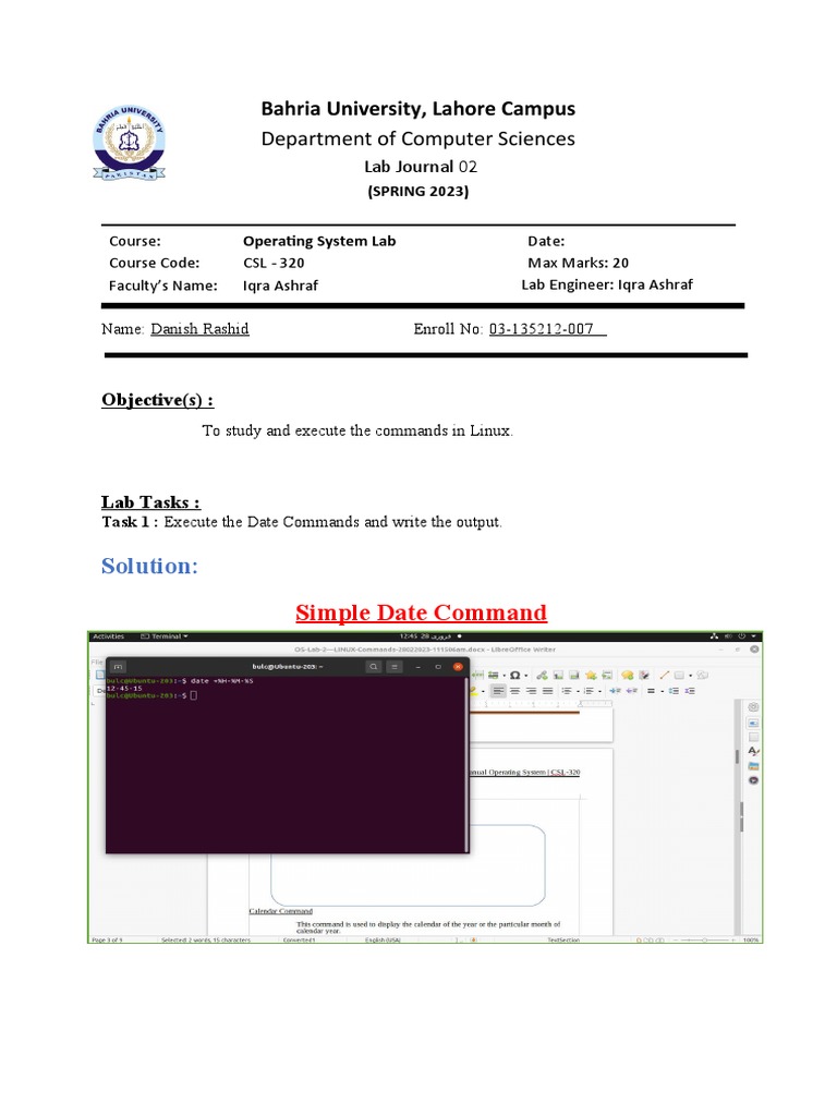 LAB JOURNAL 2 28022023 111605am | PDF | Computers