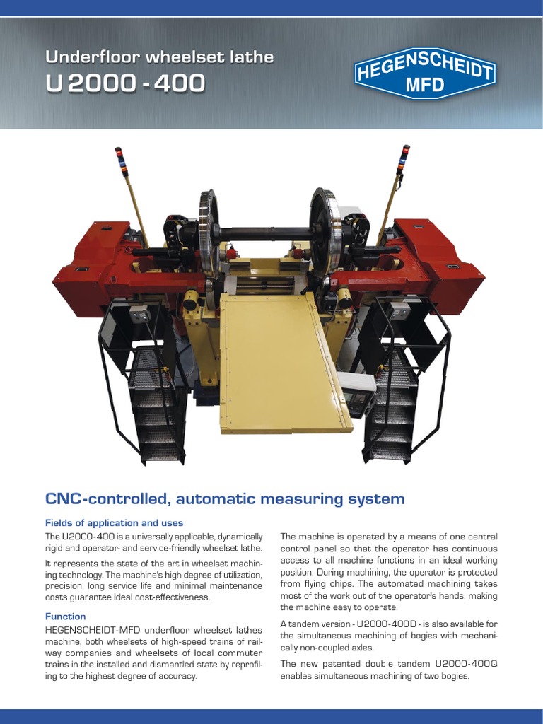 Flyer-U2000-400 2018 en RGB | PDF | Machines | Machining