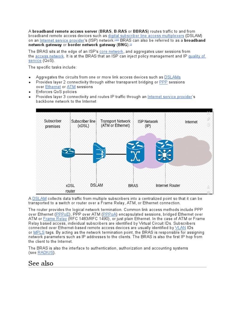 Broadband Remote Access Server | PDF