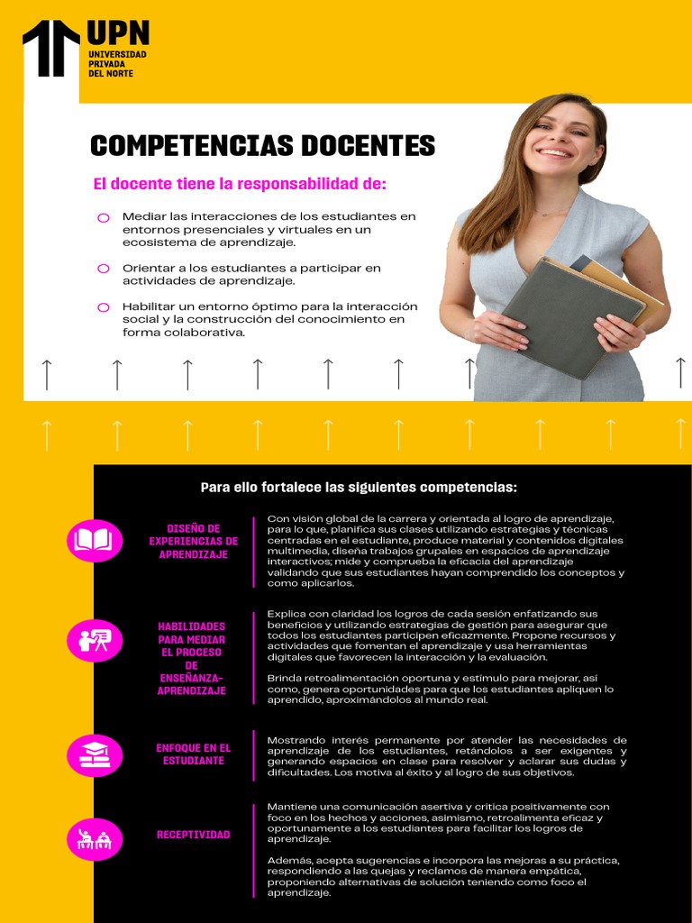Infografía 4 - Competencias - Docentes | PDF
