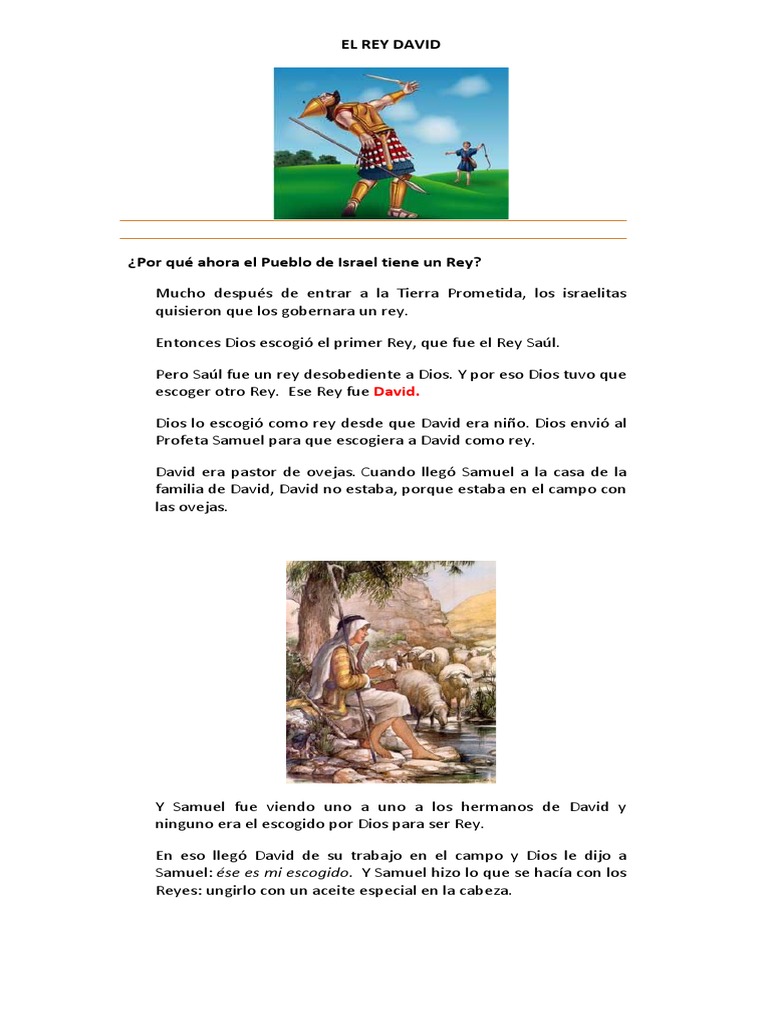 8 El Rey David | PDF | David | Saulo