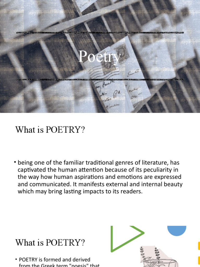 Poetry | PDF | Poetry | Poetics