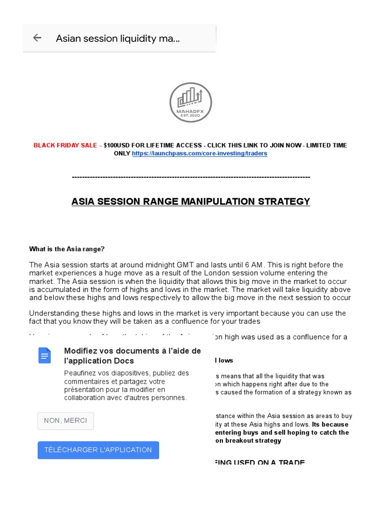 Asian Session Liquidity Ma : Asia Session Range Manipulation Strategy ...