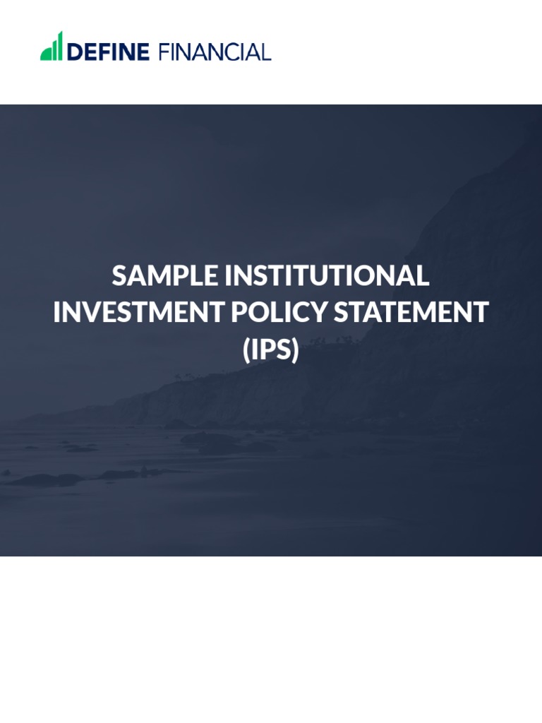 Sample Institutional IPS | PDF