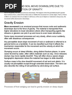 Gravity Erosion